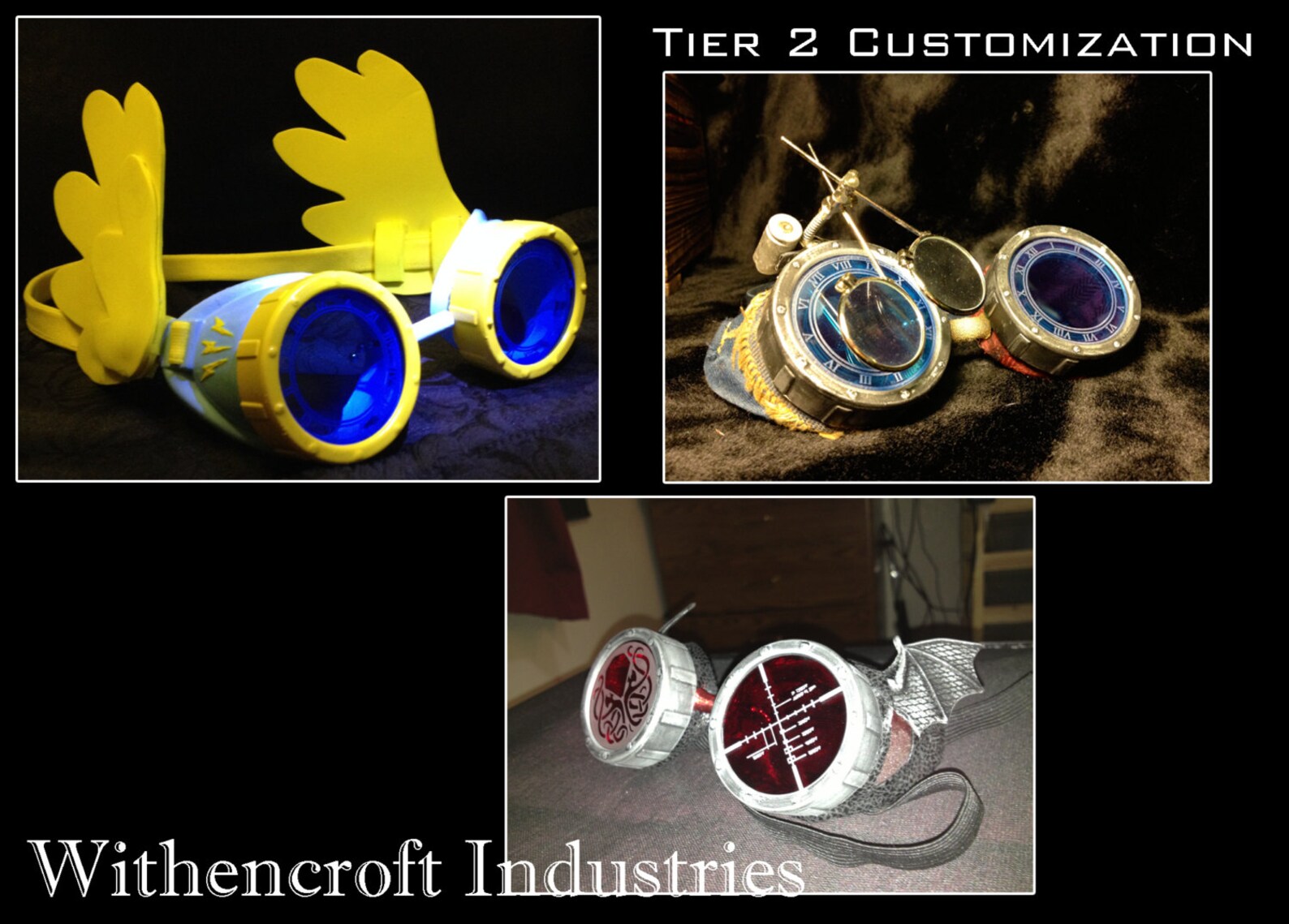 Custom Built Steampunk Cyberpunk Post-apocalyptic LED Goggles - Etsy