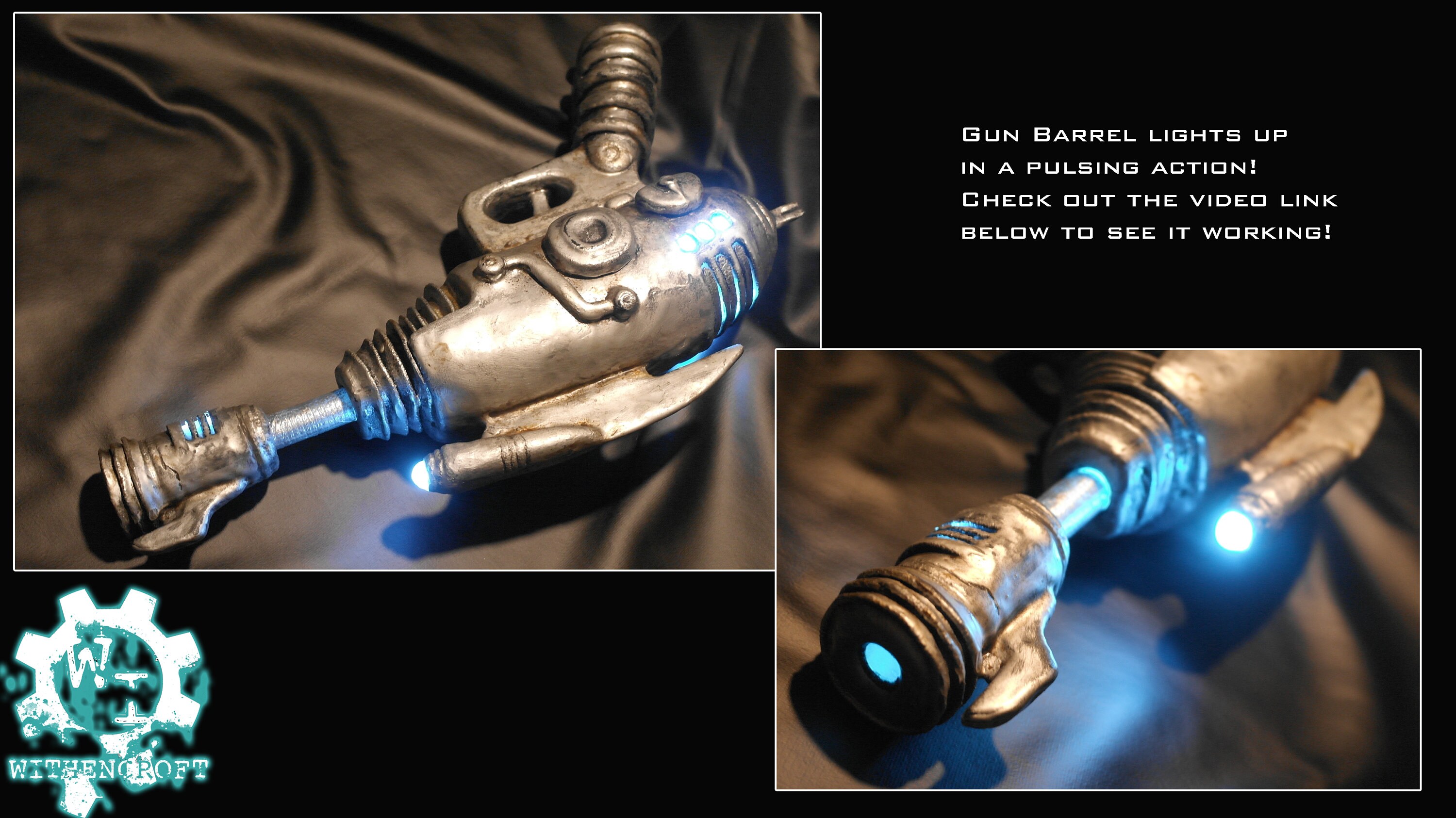 Fallout Inspired Alien Blaster Prop Replica Lights up With | Etsy