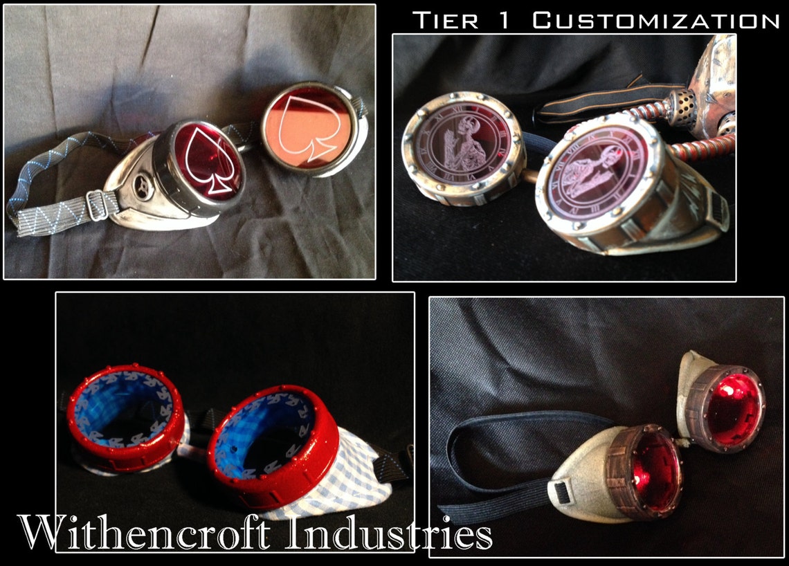 Custom Built Steampunk Cyberpunk Post-apocalyptic LED Goggles - Etsy