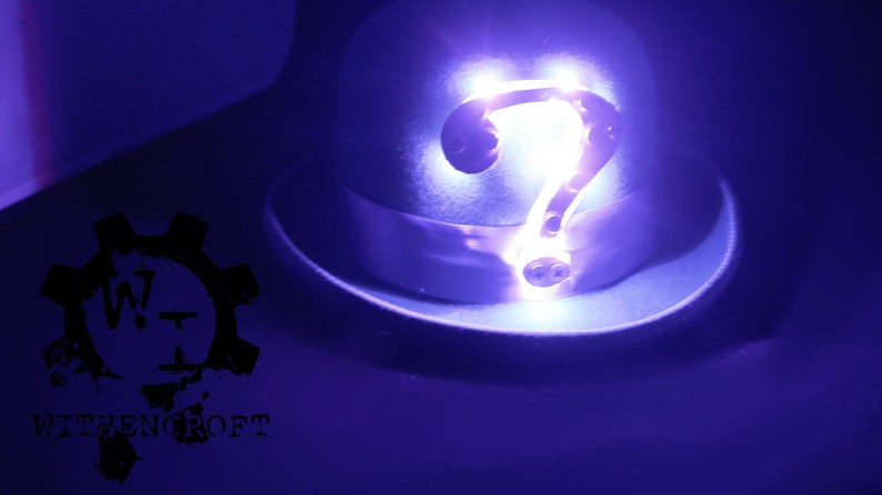 Riddler Villain Inspired Steampunk Bowler Hat Question Mark | Etsy