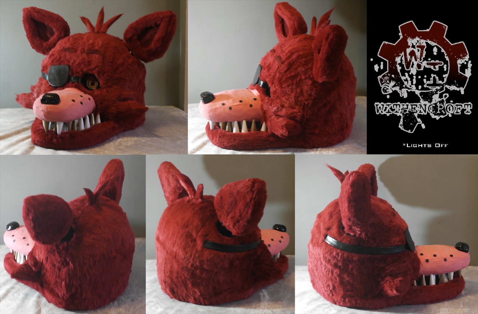 DIY Foam FNAF Foxy Inspired Headbase Comes Assembled. - Etsy