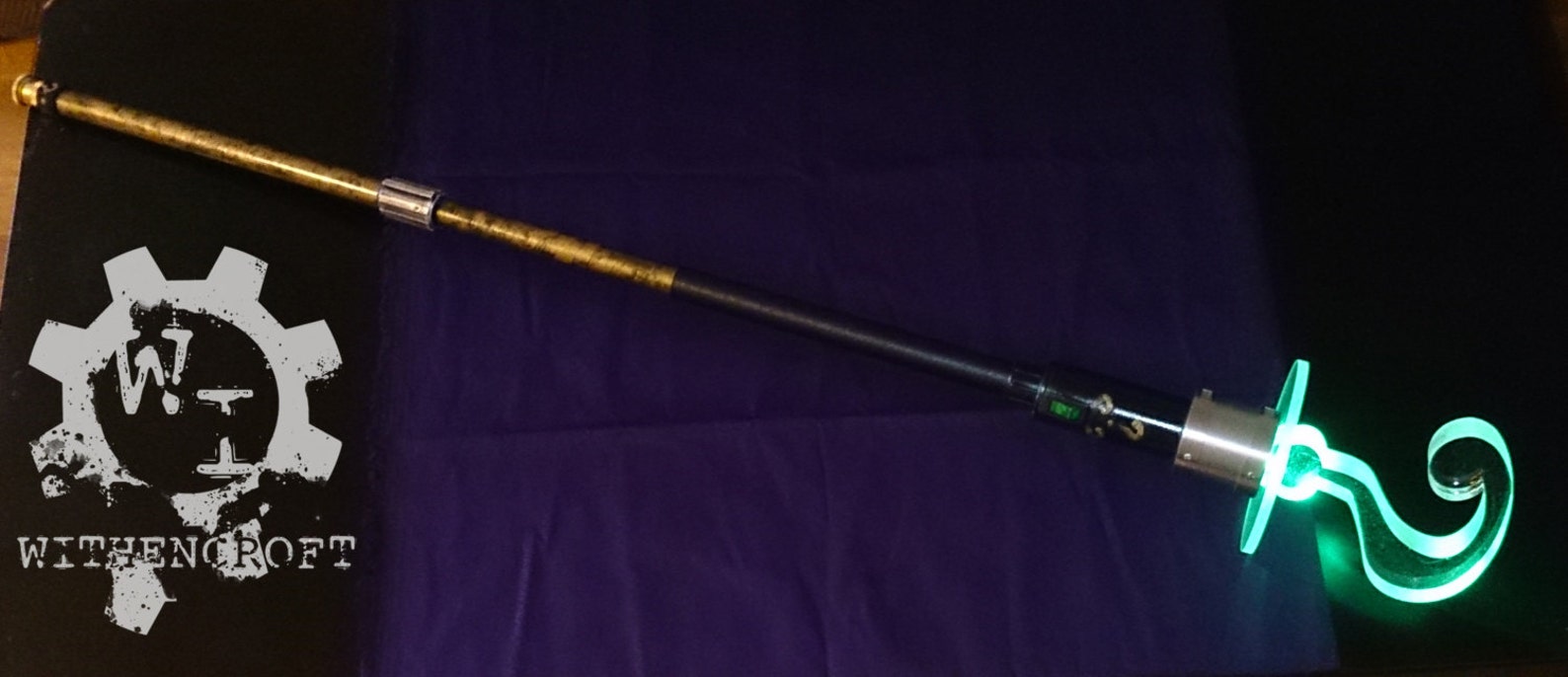 Riddler Inspired Steampunk Cane Green and Purple - Etsy