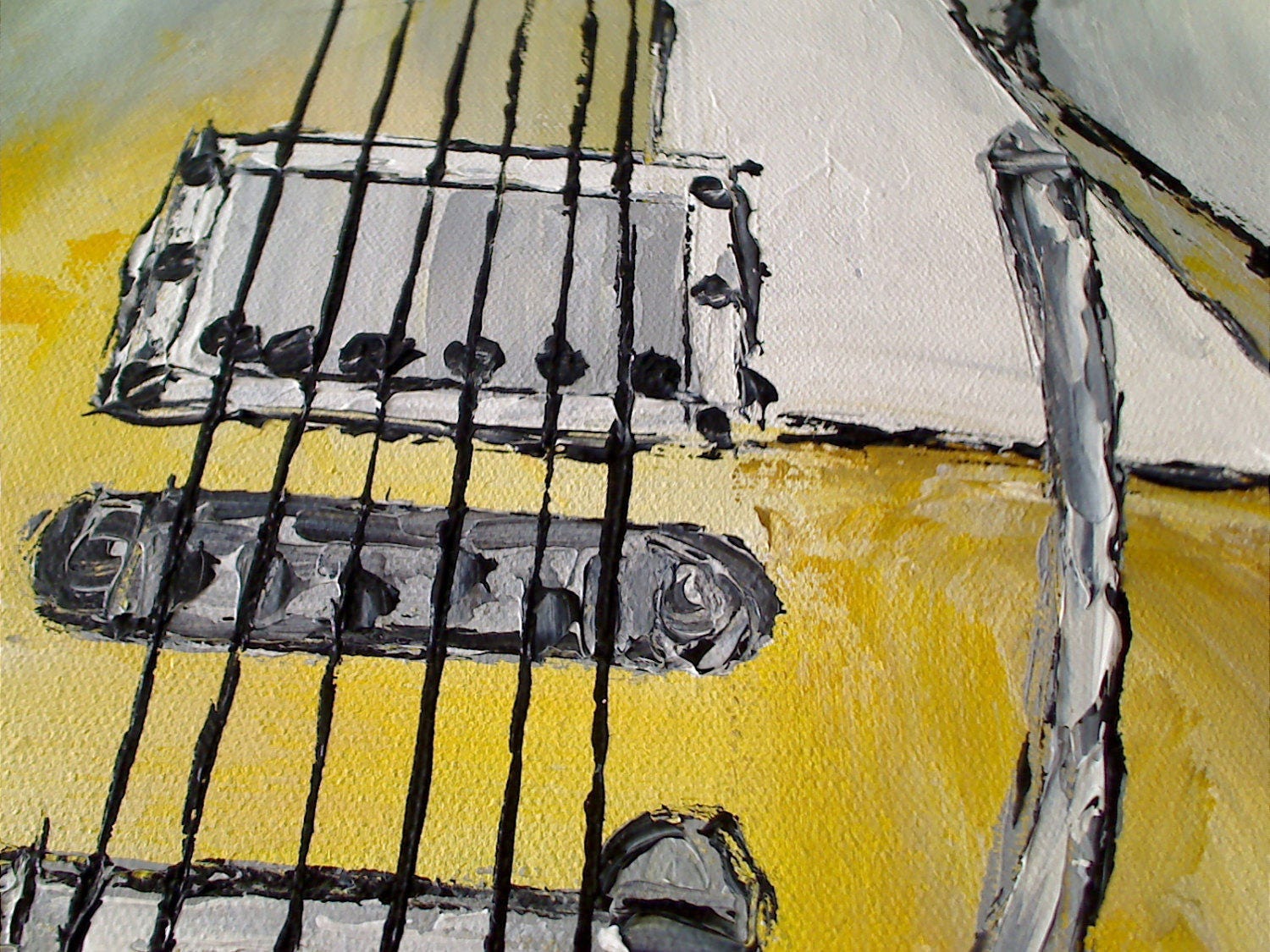 Guitar Painting, Guitar Art, Music Art, Gift for a Musician, Music Wall ...