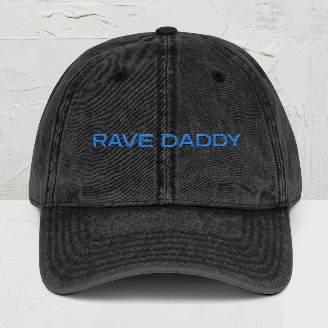 Embroidered Rave Daddy Hat - Etsy