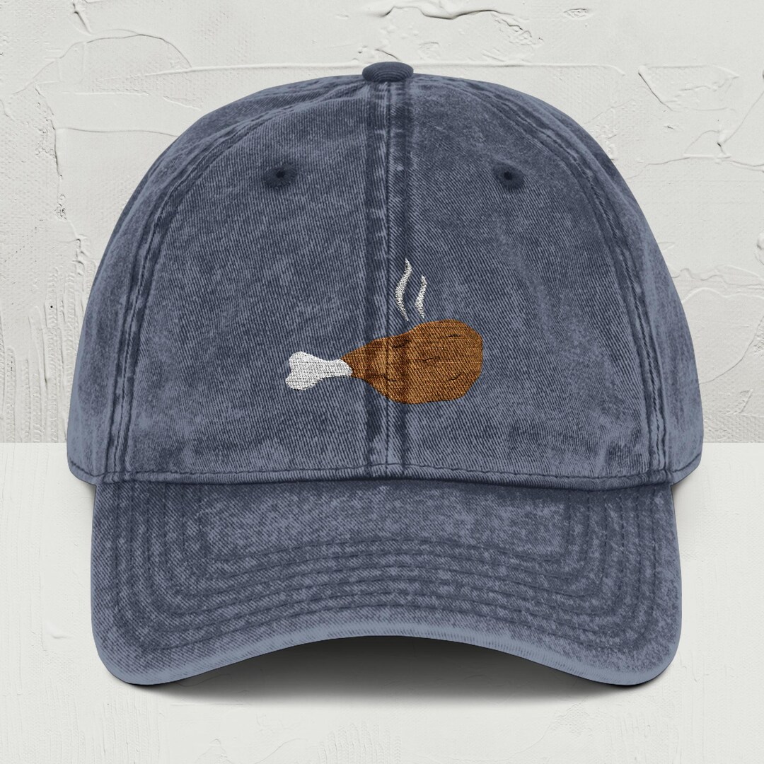Embroidered Chicken Wing Hat, Fried Food Embroidery, Eclectic ...