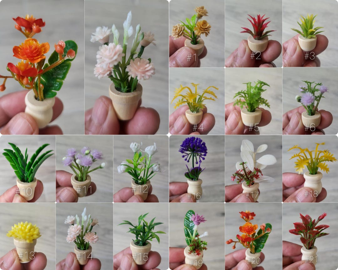 Mini Faux Succulent Miniature Succulent Modern Miniature Miniature ...