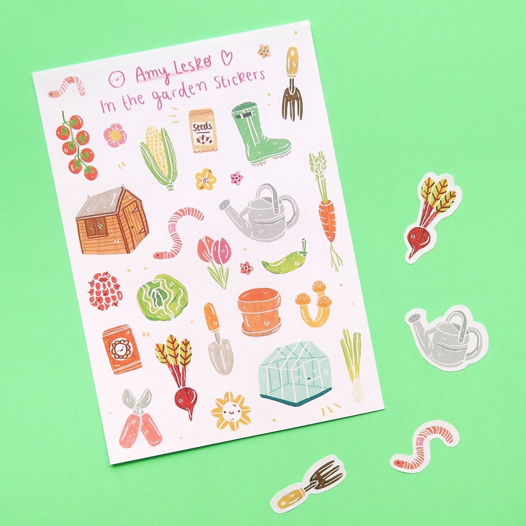 Gardening / Sticker Sheet / Planner Stickers Cute Stickers Bullet ...