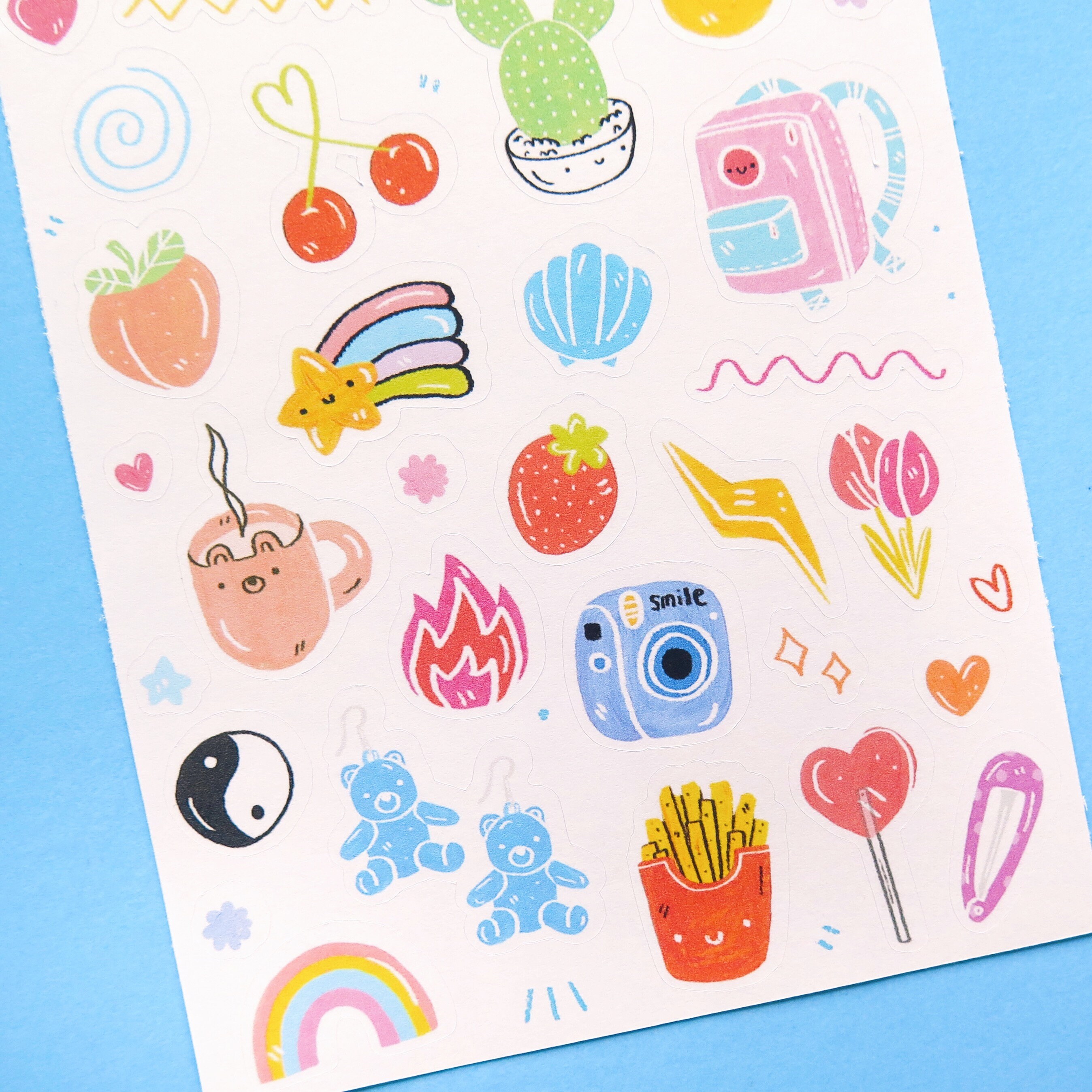 Visual Arts Kawaii Stickers Vintage Lover Aesthetic Stickers 90's ...