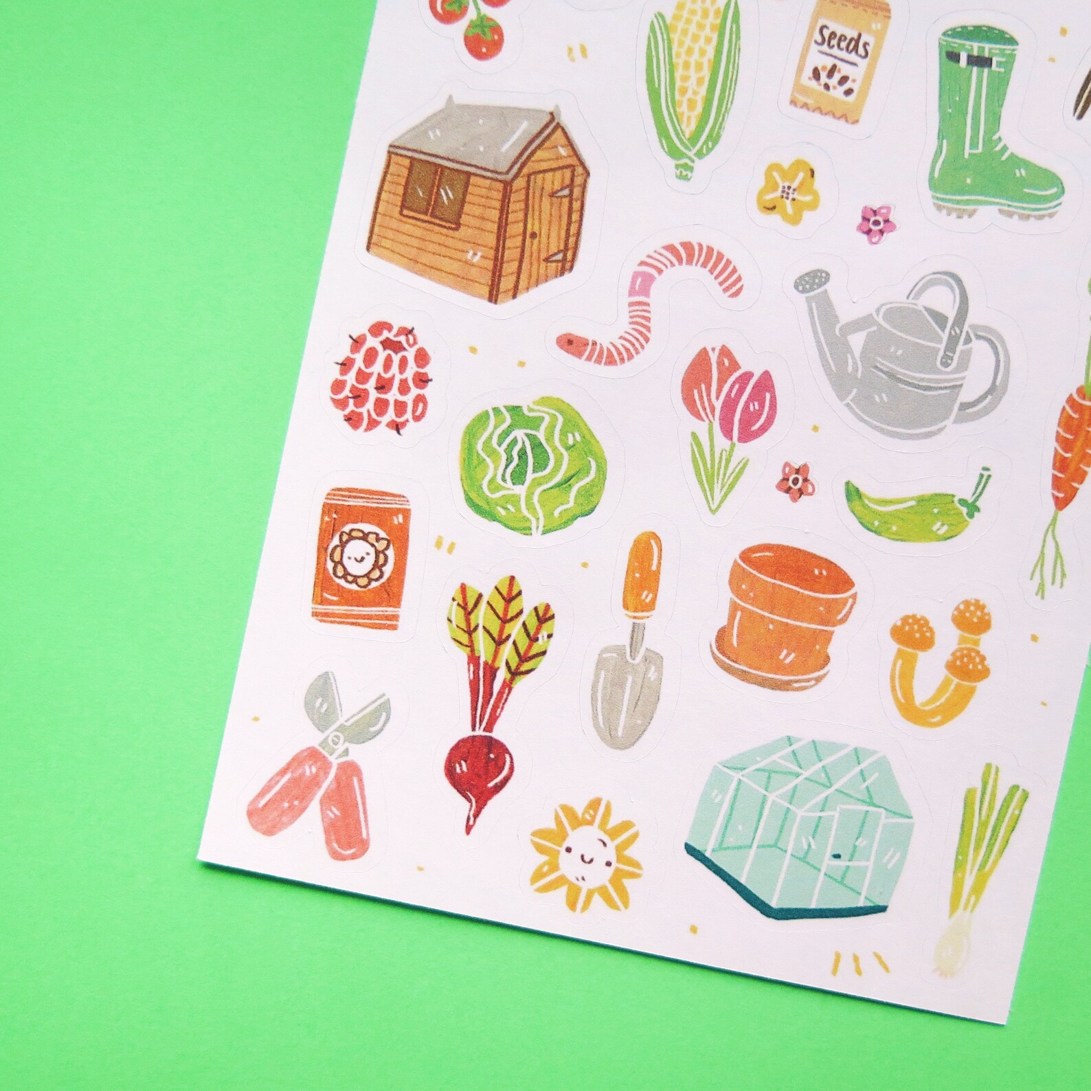 Gardening / Sticker Sheet / Planner Stickers Cute Stickers | Etsy