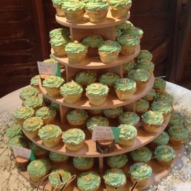 Rustic Wood Cupcake Stand - Etsy