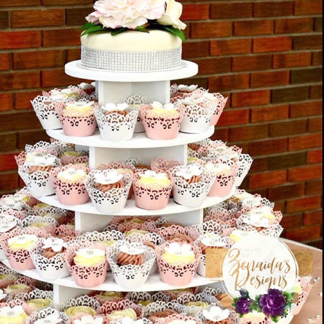 Cupcake Stand Large Round 150 Cupcakes Threaded Rod and Freestanding ...