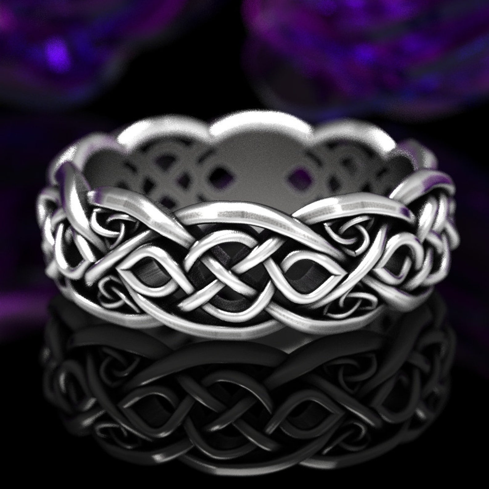 Infinity Wedding Band, Celtic Knot Ring, Celtic Wedding Ring, Celtic ...