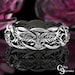 Matching Emerald Raven Wolf Ring Set His Hers Sterling Celtic - Etsy