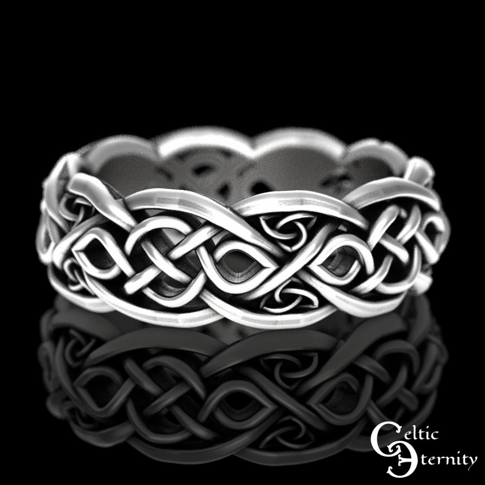 Sterling Silver Claddagh Ring Modern Claddagh Wedding Ring - Etsy