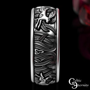 Gold Rabbit Ring, 10K Rabbit Wedding Ring, 10K Gold Hare Ring, Gold ...