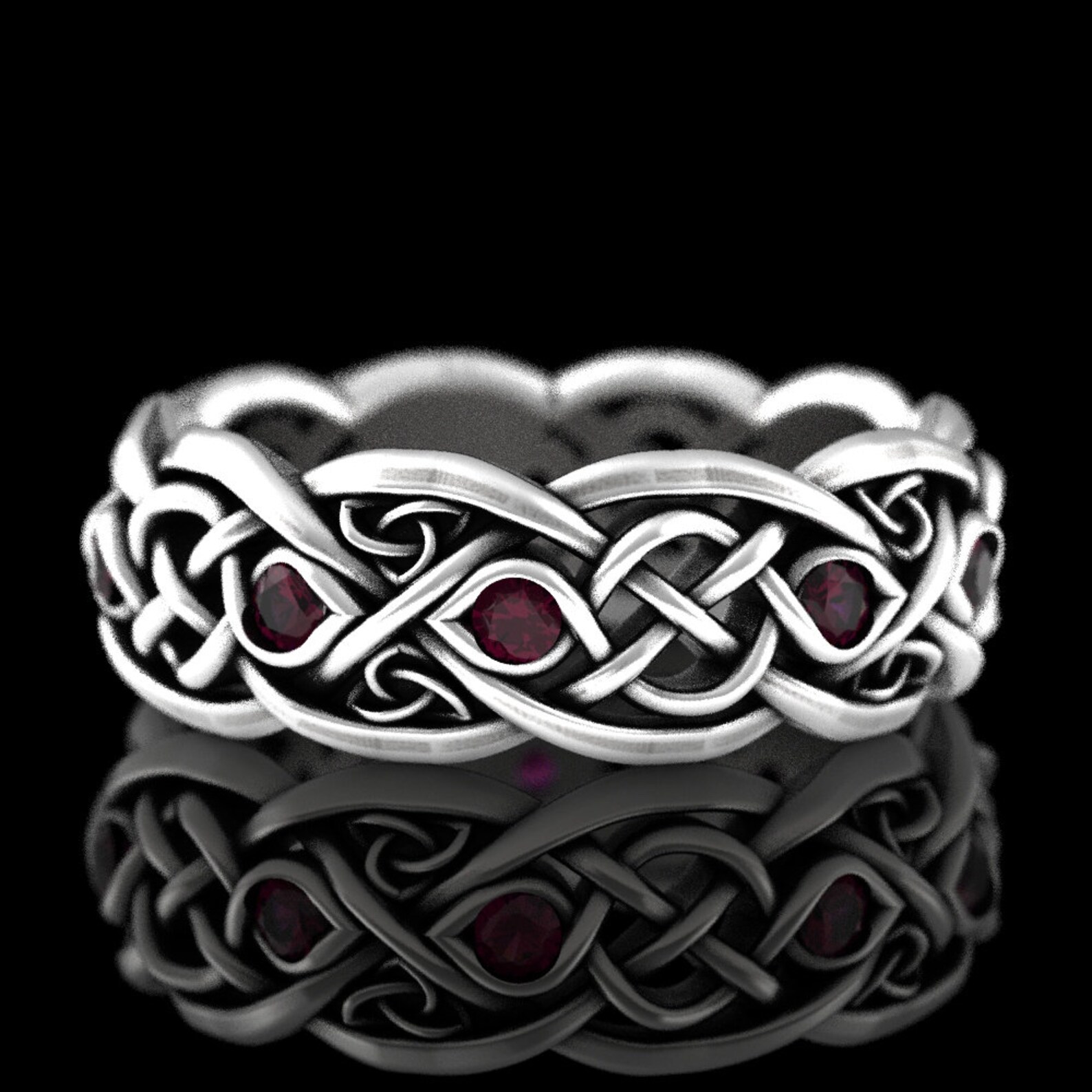 Sterling Infinity Ring, Silver Celtic Ring, Handmade Knotwork Ring ...
