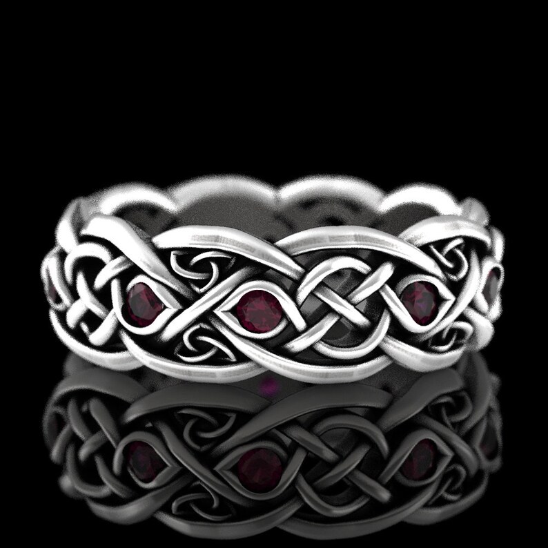 Sterling Infinity Ring, Silver Celtic Ring, Handmade Knotwork Ring ...