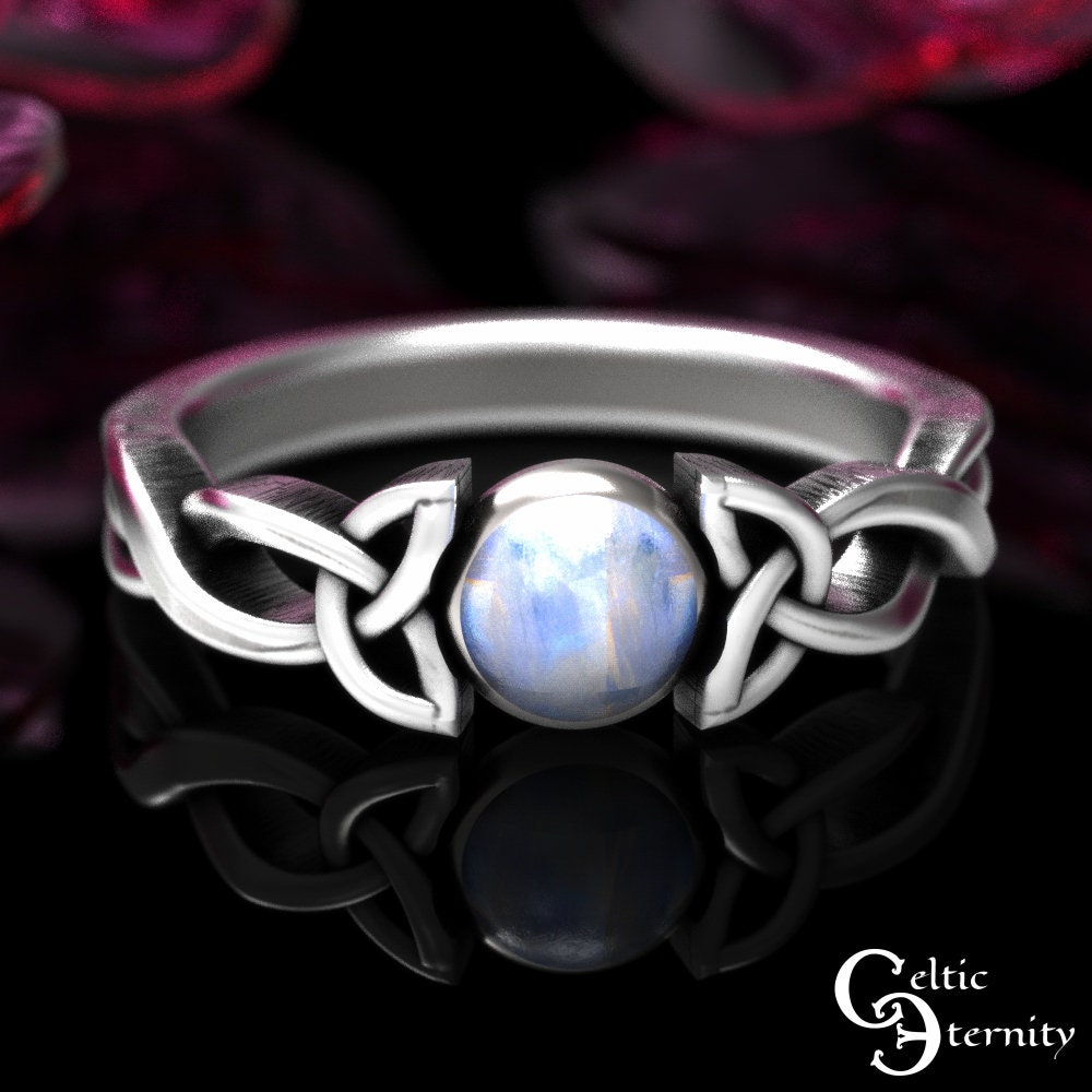Celtic Moonstone Ring
