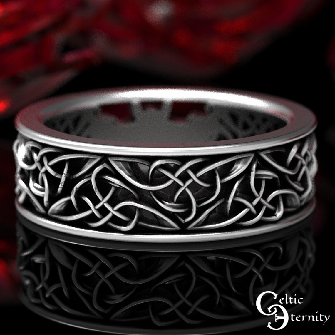 Odin Viking Owl Ring, Viking Wedding Band, Men's Viking Ring, Celtic ...