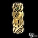 Emerald Gold Otter Wedding Ring, 10K Irish Otter Ring, 14K Celtic Otter ...