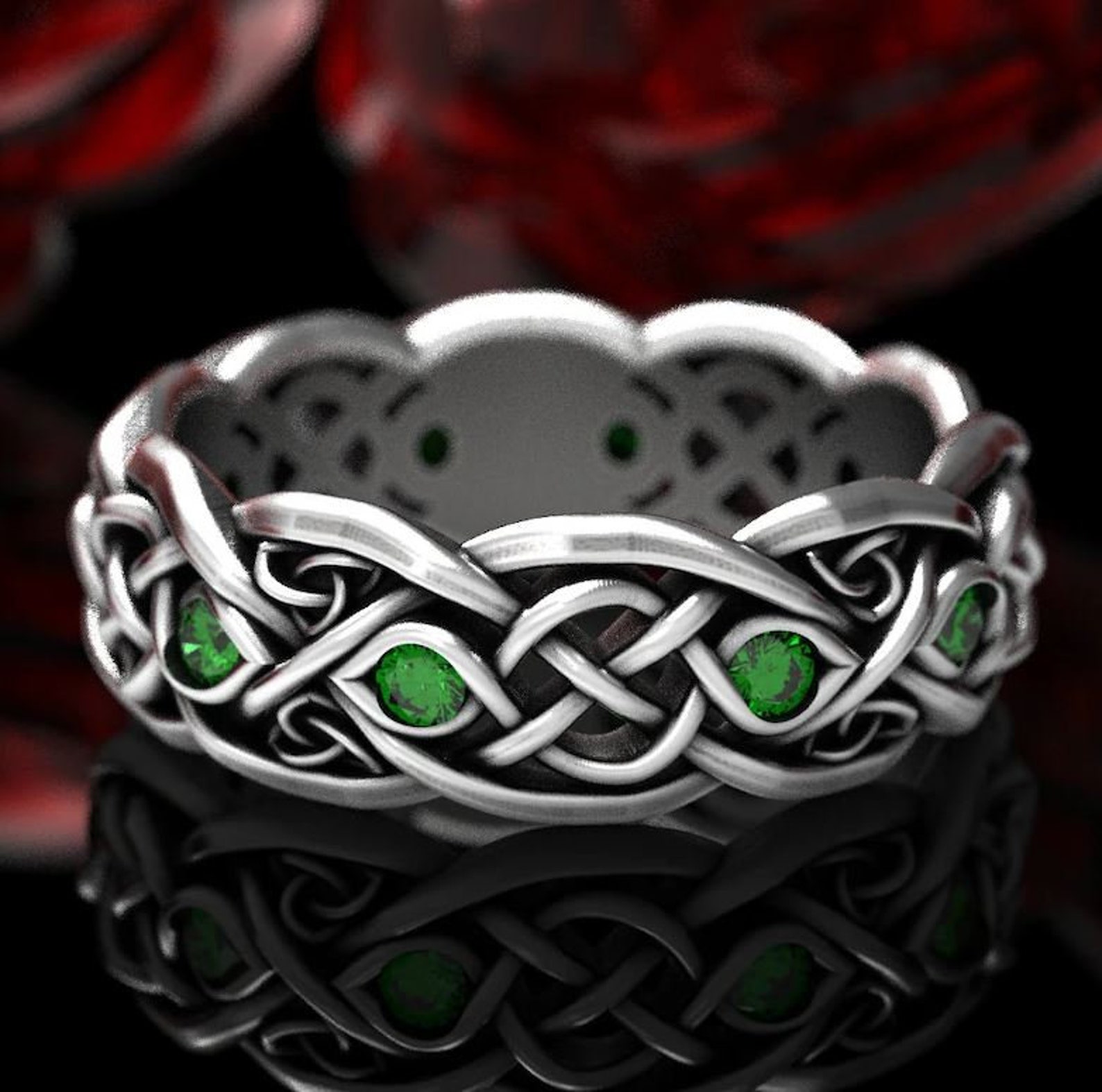 Sterling Infinity Ring, Silver Celtic Ring, Handmade Knotwork Ring ...