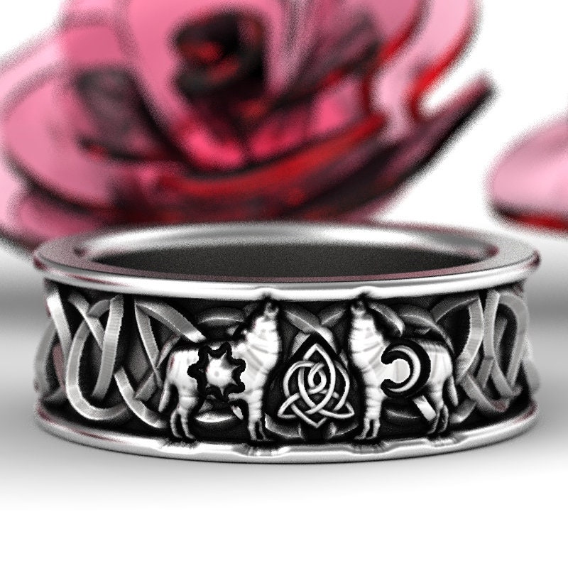 Celtic Wolf And Moon Designs