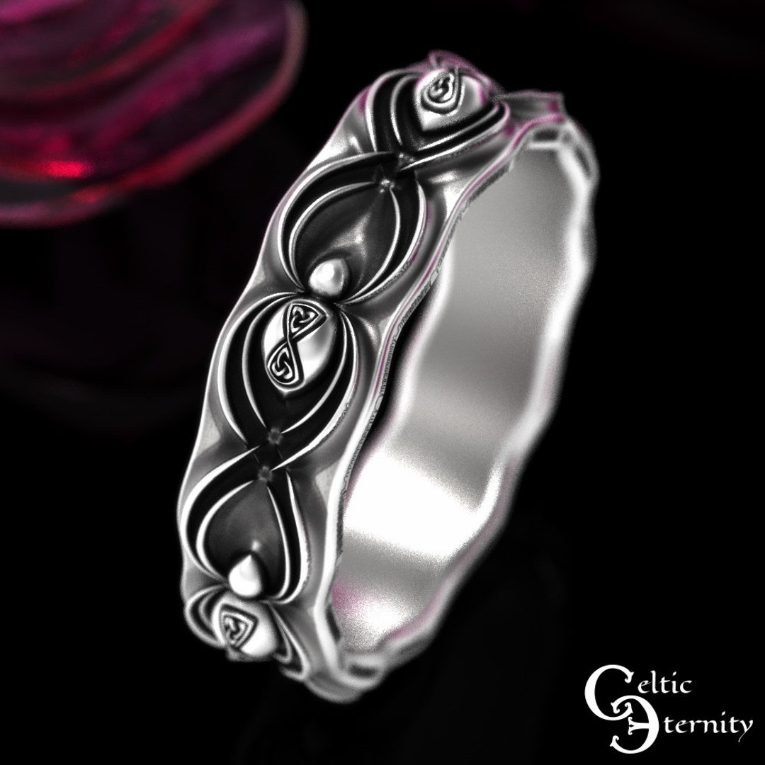 Womans Celtic Spider Ring, Sterling Spider Ring, Black Widow Ring ...