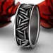 Valknut Wedding Band Set Sterling Silver Interlocking - Etsy