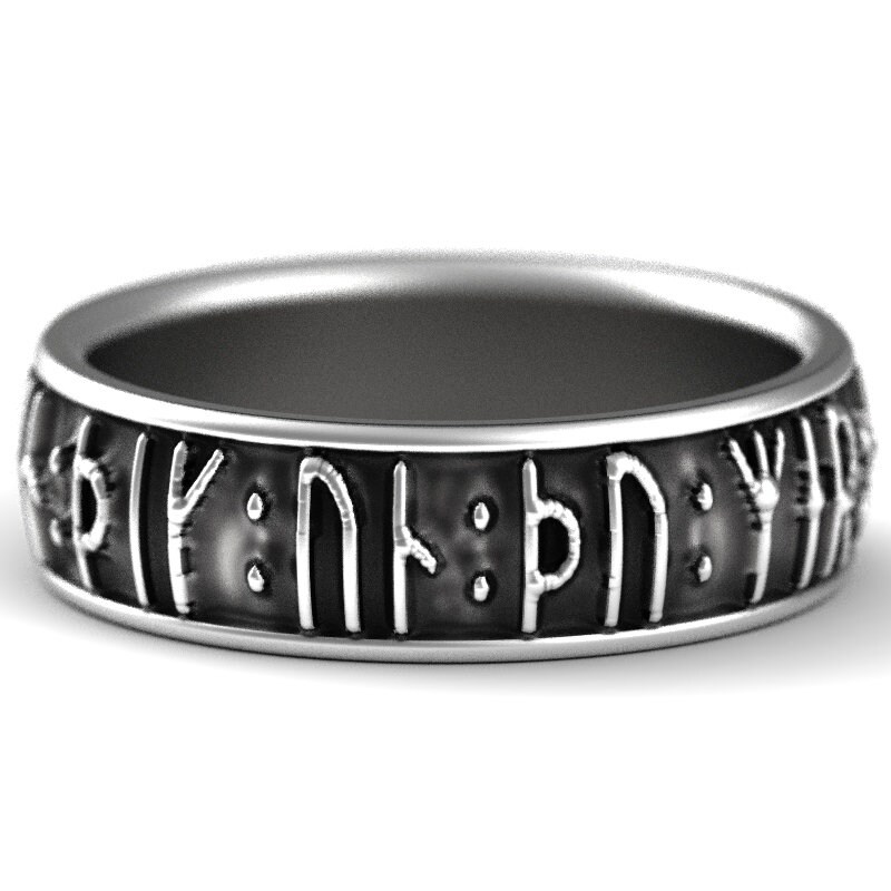 RESERVED FOR Molly Custom Sterling Silver Nordic Rune Ring, Rune ...