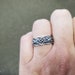 Infinity Wedding Band With Sapphires, Sterling Celtic Wedding Band ...