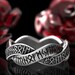 Sterling Silver Nordic Rune Ring, Rune Wedding Band, Magical Jewelry ...
