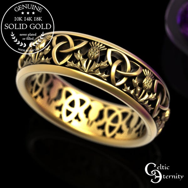 Thistle Ring - Etsy