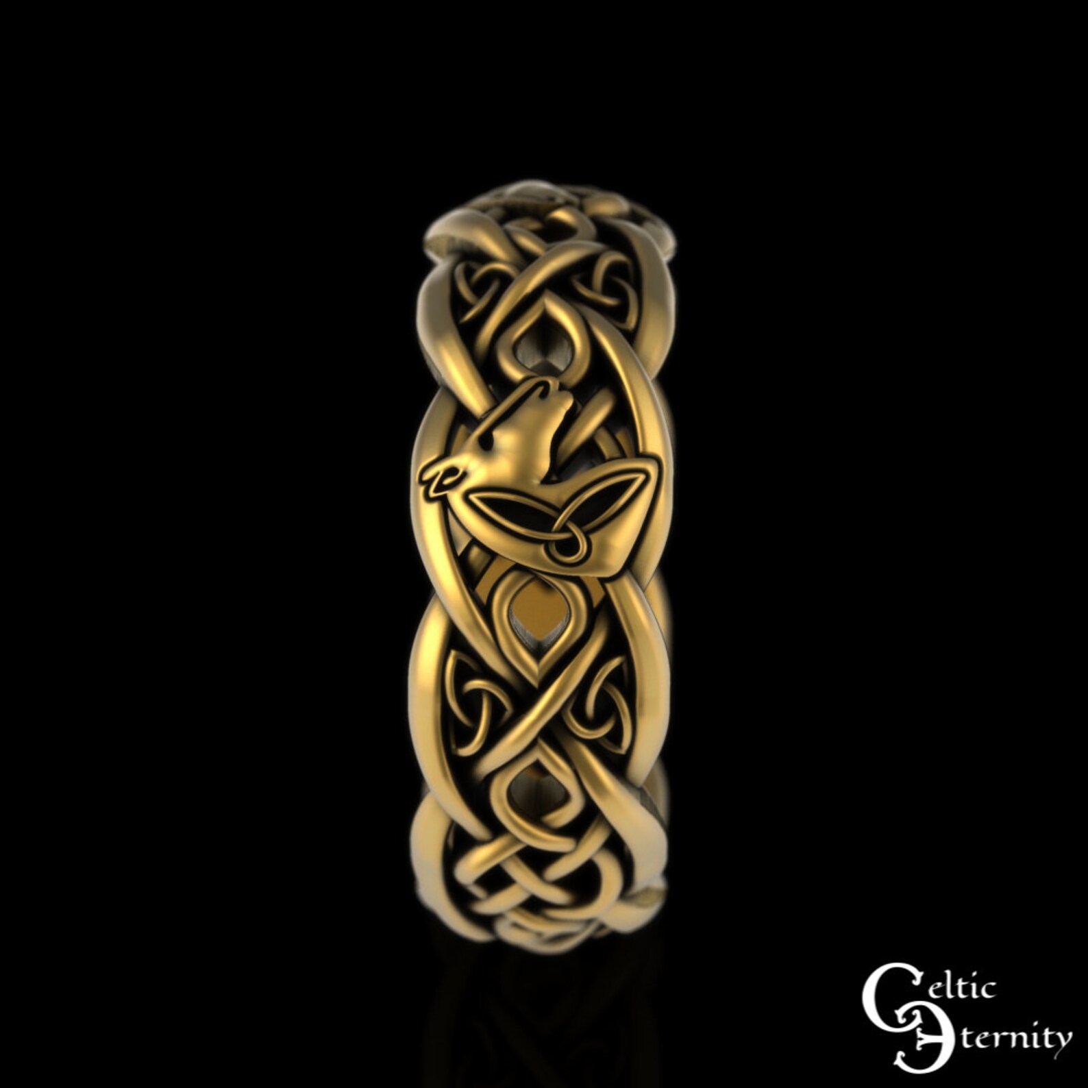 10K Gold Horse Ring, White Gold Equestrian Horse Show Ring, Platinum ...