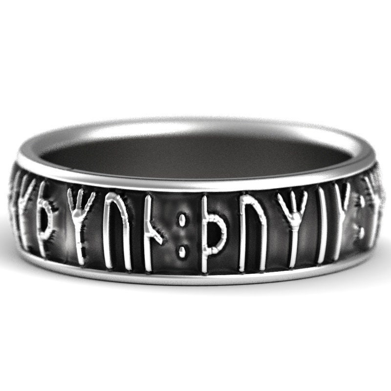 RESERVED FOR Molly Custom Sterling Silver Nordic Rune Ring, Rune ...