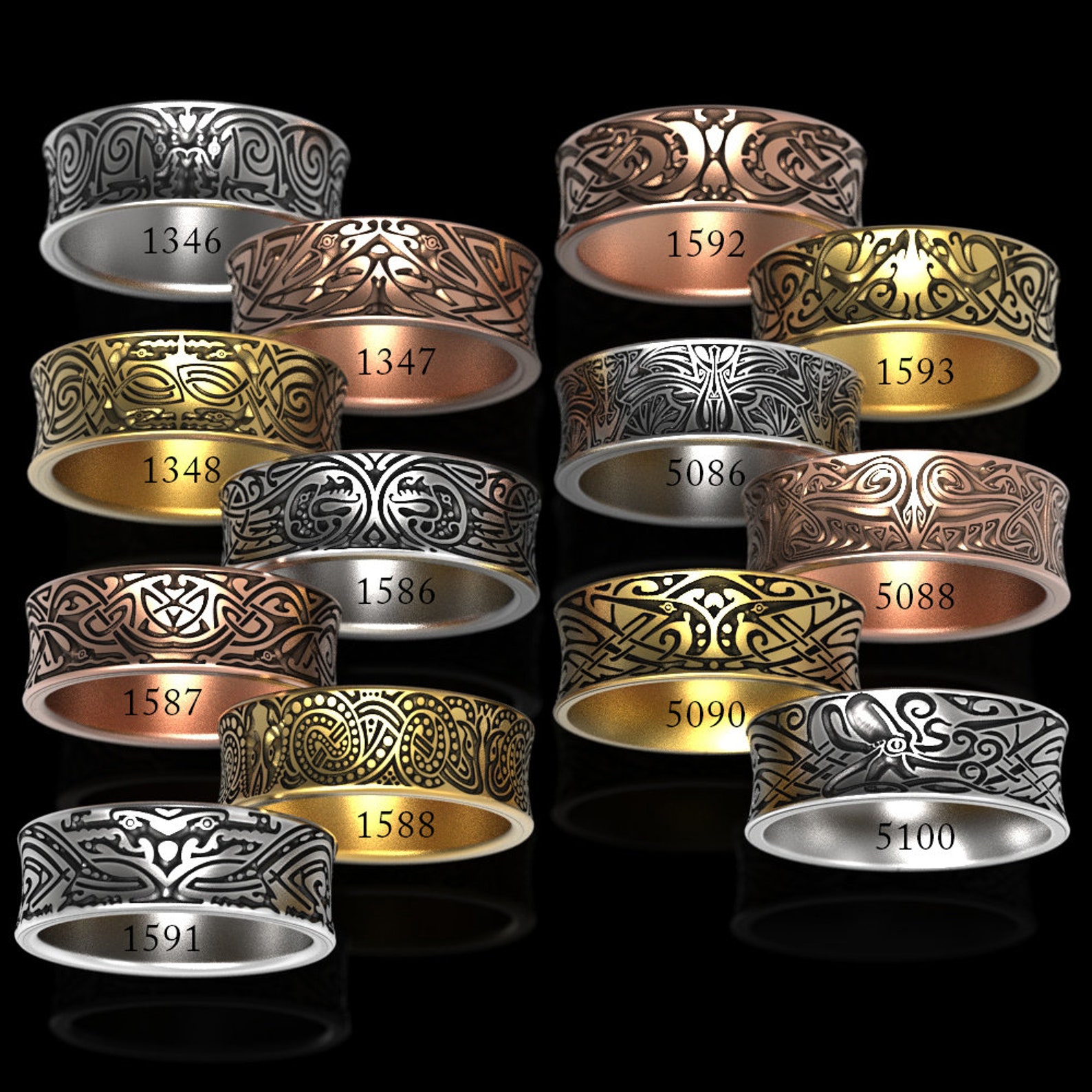 Ancient Norse Viking Ring Celtic Bird Ring Sterling Silver - Etsy