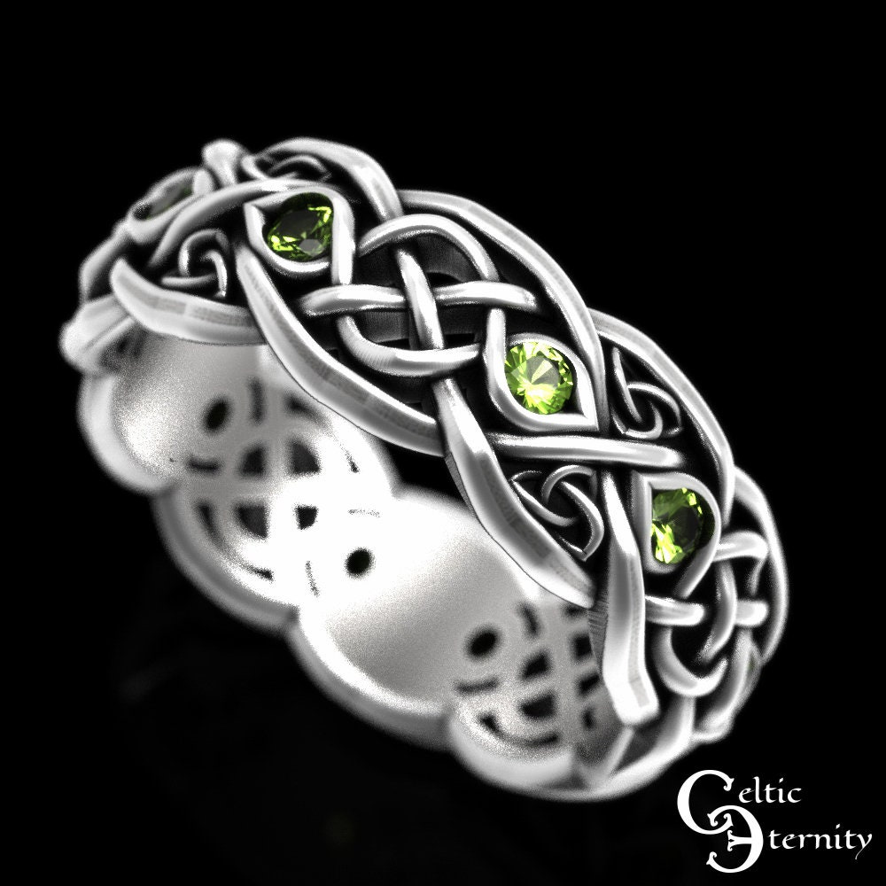 Sterling Infinity Ring, Silver Celtic Ring, Handmade Knotwork Ring ...