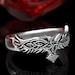 Sterling Silver Celtic Raven Ring Raven Wedding Band Womens - Etsy