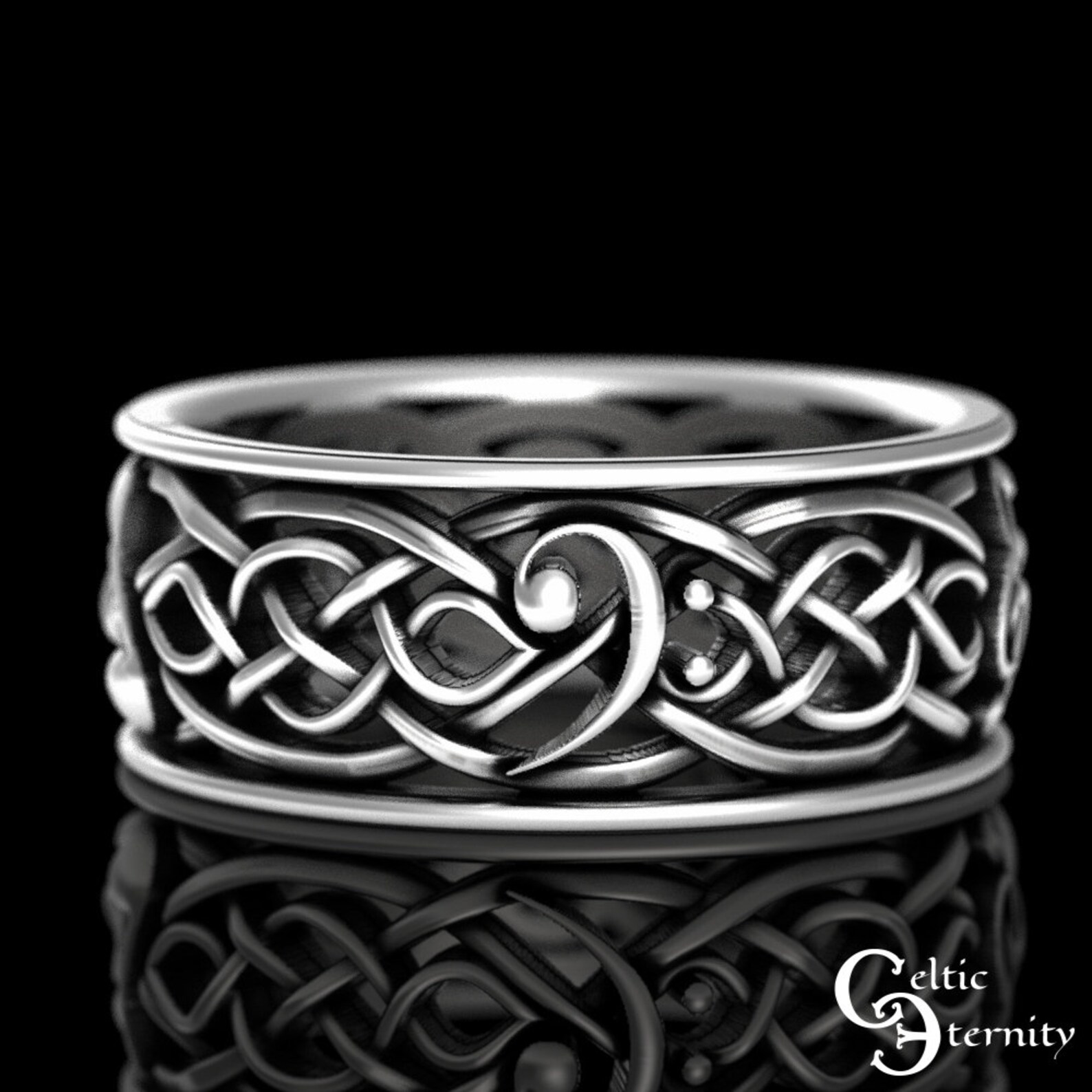 Musical Wedding Ring Infinity Symbol Ring Sterling Silver - Etsy