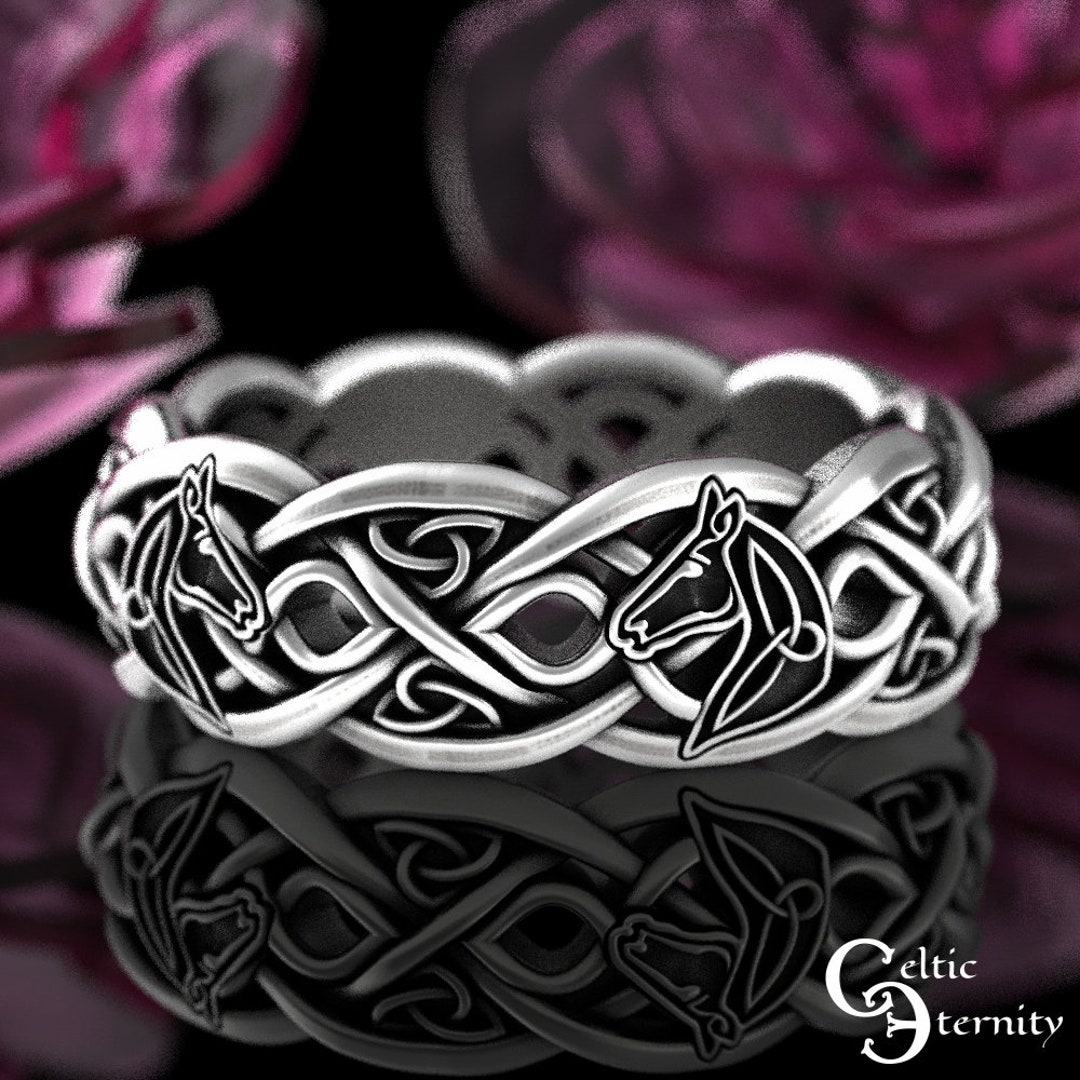 Womens Horse Ring, Sterling Horse Ring, Silver Horse Wedding Ring ...