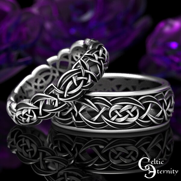 Tribal Wedding Band - Etsy