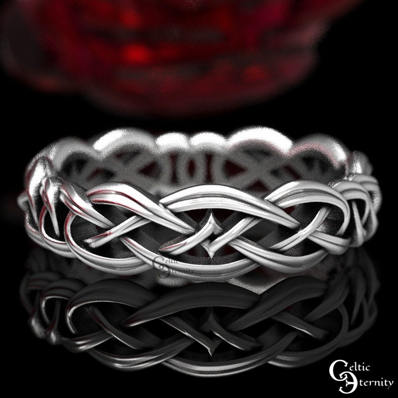Matching Celtic Wedding Bands Sterling Celtic Ring Set - Etsy