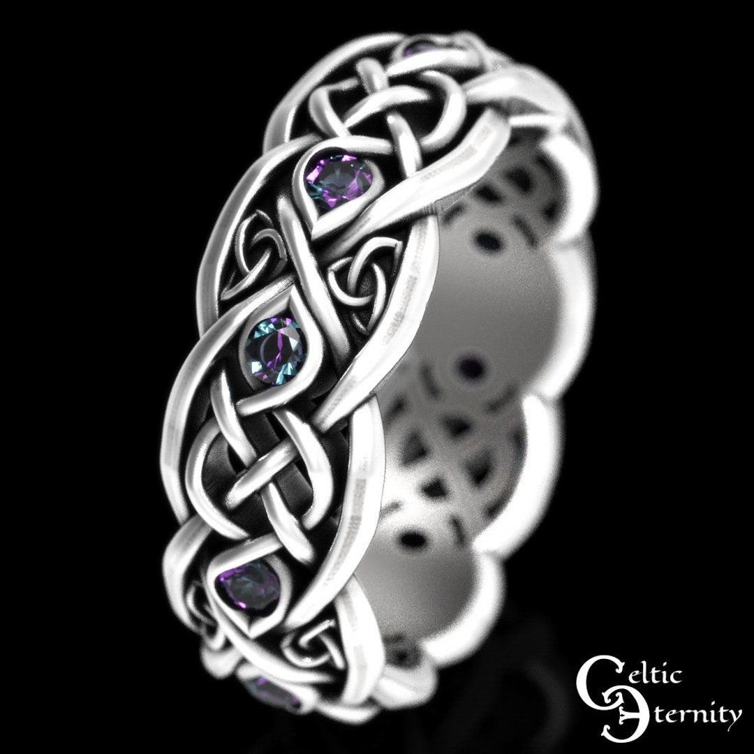 Sterling Infinity Ring, Silver Celtic Ring, Handmade Knotwork Ring, Irish Infinity Ring, Celtic ...