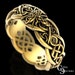10K Gold Bee Ring, 14K Celtic Bee Ring, Gold Honeybee Ring, Queen Bee ...