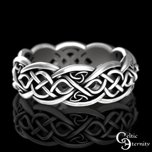 Sterling Silver Bee Ring, Celtic Bee Ring, Honeybee Ring, Queen Bee ...