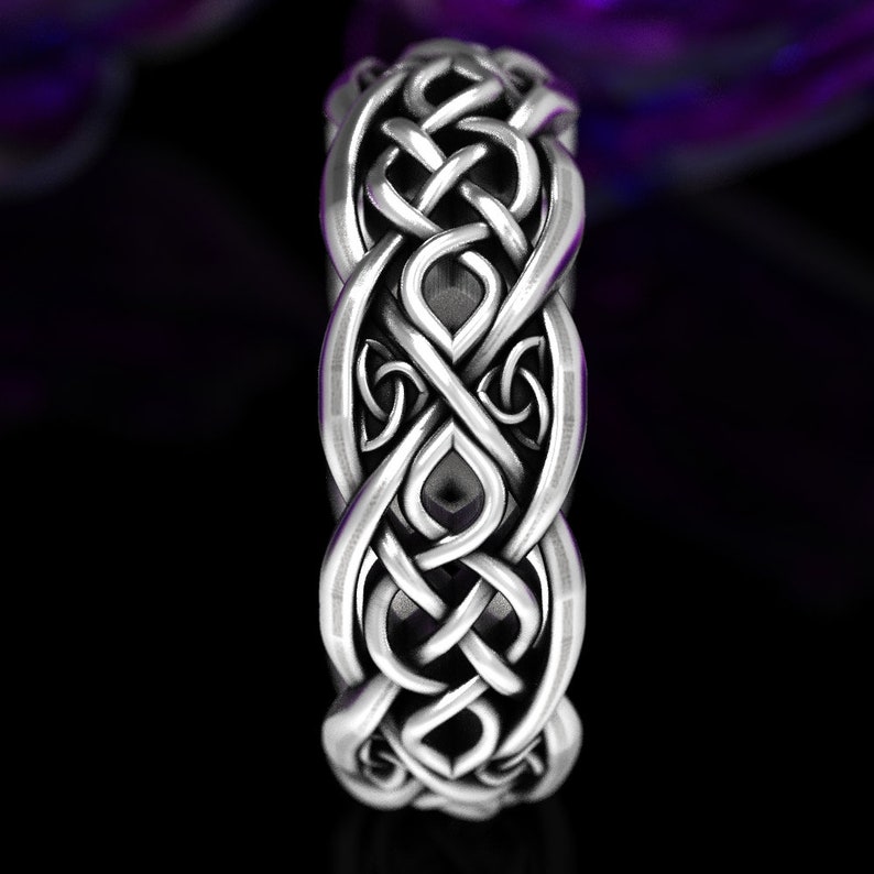 Infinity Wedding Band, Celtic Knot Ring, Celtic Wedding Ring, Celtic ...
