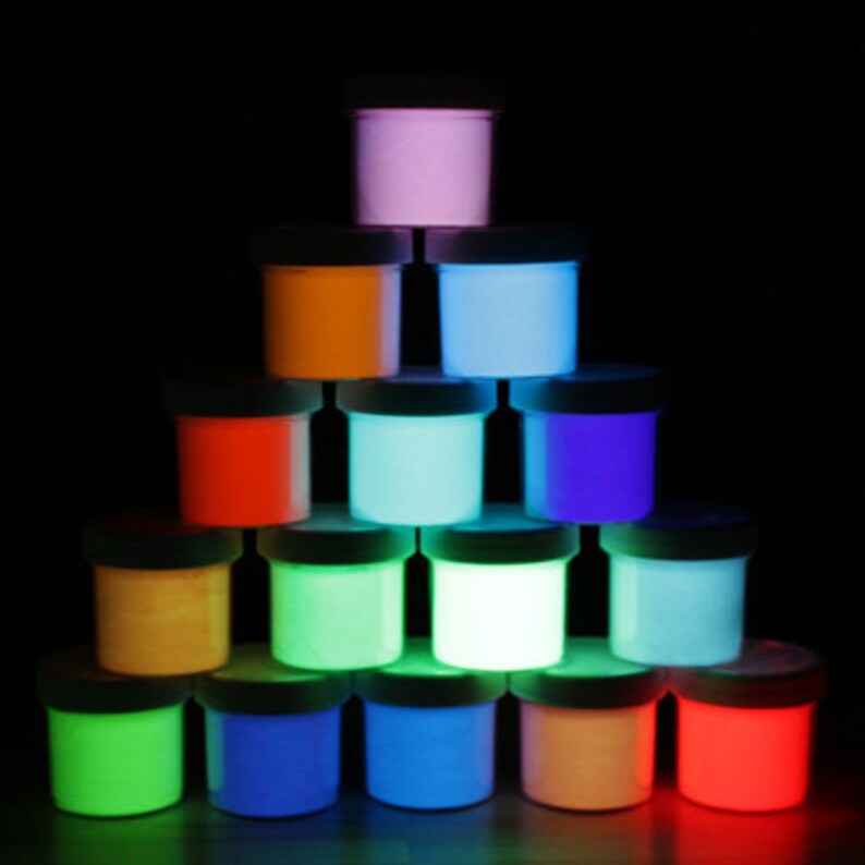 Glow in the Dark Powder Fluorescent Blue UV Reactive Glow - Etsy