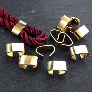 Gold Metal Crimp, Fold Over Crimp, Cord Crimp, Crimp Fastener, Crimp ...