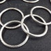 Round Link Connector, Textured Ring Link, Circle Link, Silver Charm ...