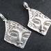 Female Face Pendant, Greek Goddess Pendant, Abstract Face Pendant, Face ...