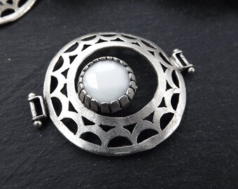 Opaque white stone | Etsy